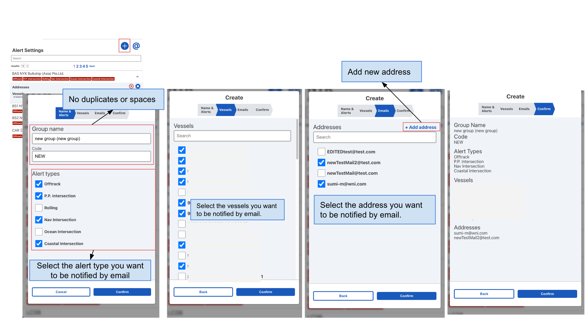Group設定サイト - WNI Navigation Guide